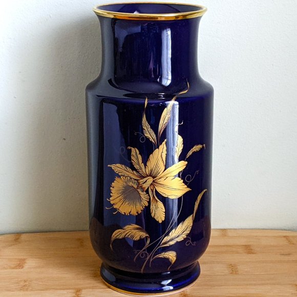 Taeger | Accents | Vintage Taeger Bavaria Germany Echt Cobalt Blue Gold ...
